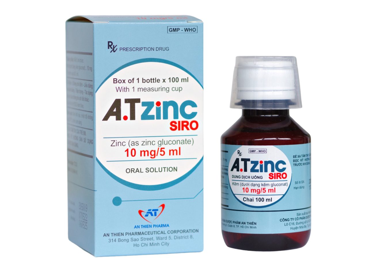 A.T Zinc siro – CÔNG TY CỔ PHẦN DƯỢC PHẨM TRUNG ƯƠNG CODUPHA